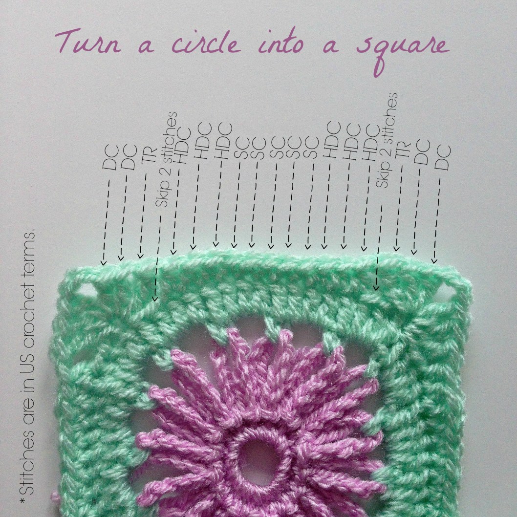 Delicate Daisy Square pattern | crochetime